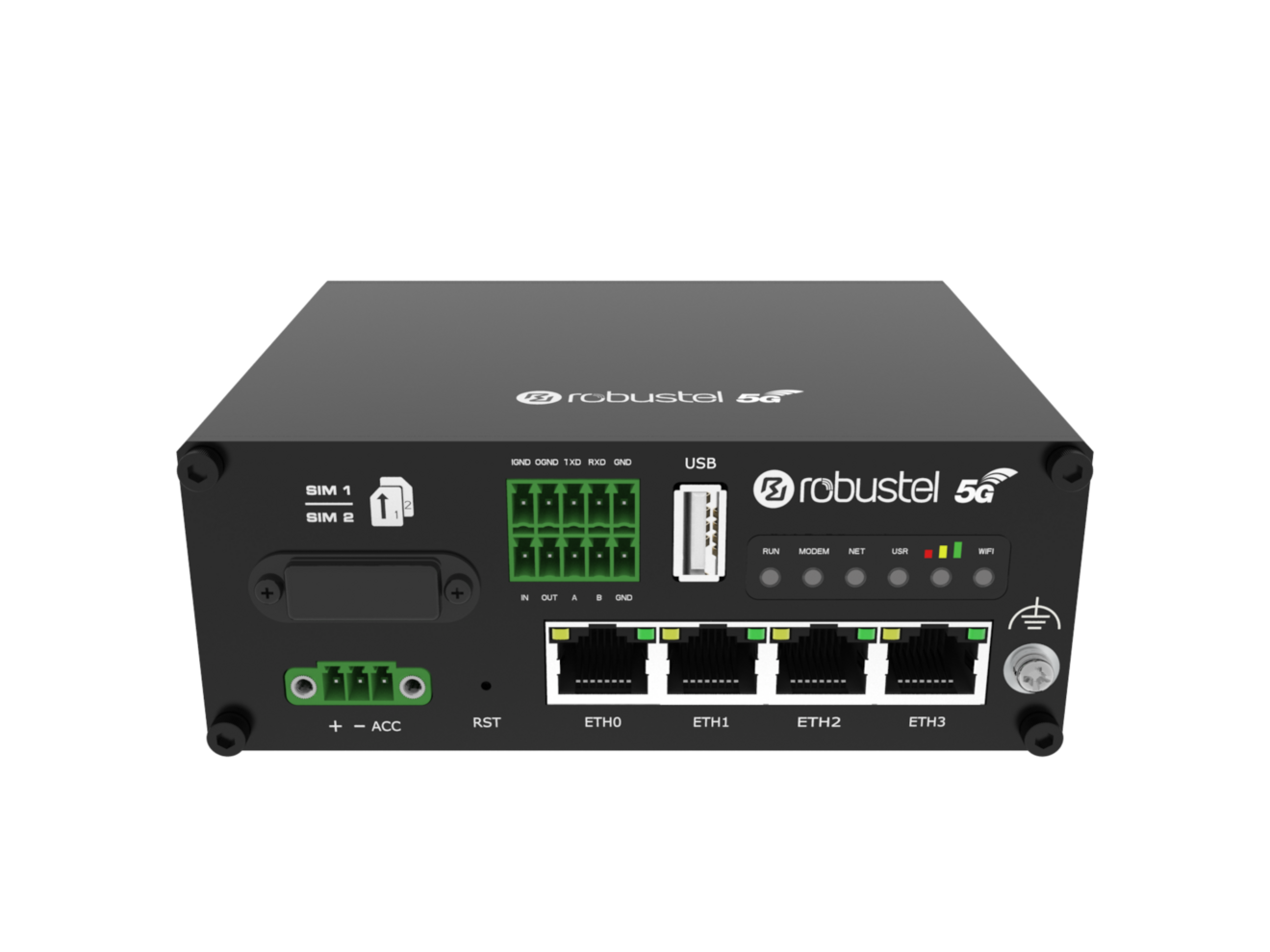 Robustel R5020 5G Router, Dual SIM, 4 Ethernet Ports, Wi-Fi - Linkwave