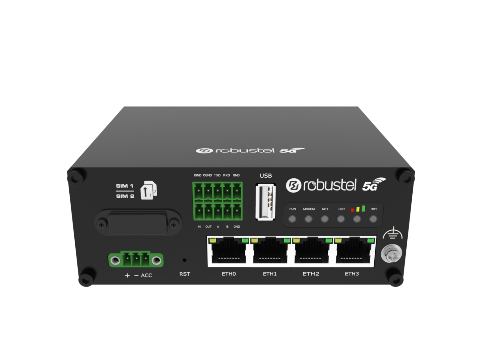 Robustel R5020 5G Router, Dual SIM, 4 Ethernet Ports, Wi-Fi - Linkwave